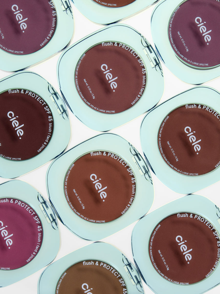 ciele cosmetics | flush & PROTECT SPF 45+ powder blush